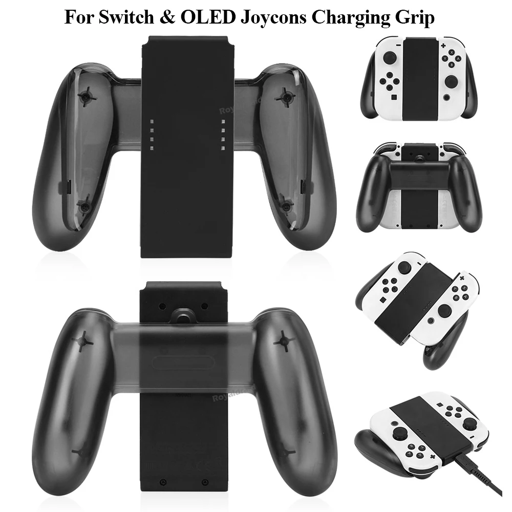 Original-Clear-Black-Charge-Grip-For-Switch-Handle-Grip-Holder-Charging ...