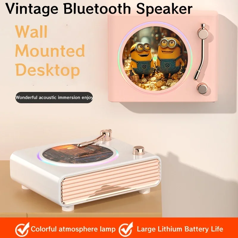 Caixa-De-Som-Portable-Retro-Wireless-Bluetooth-Speaker-Wall-Mounted ...