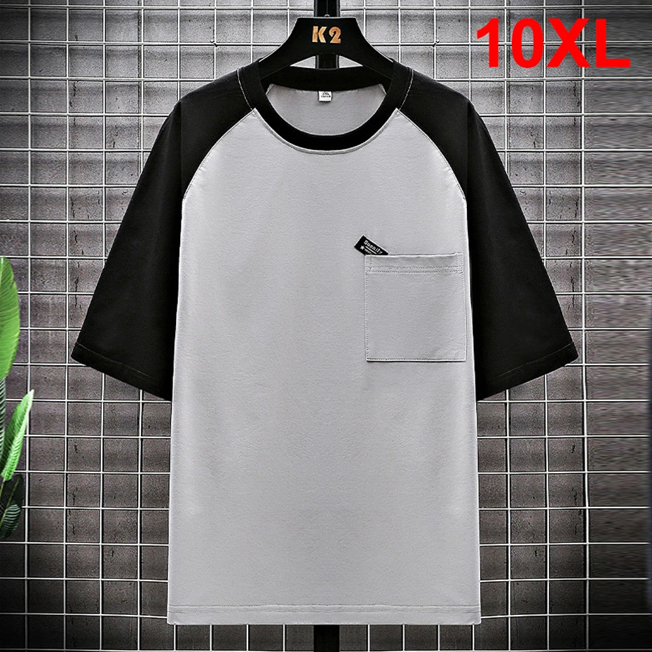 10XL-Plus-Size-T-shirts-Men-Summer-Short-Sleeve-Shirts-Fashion-Sleeve ...