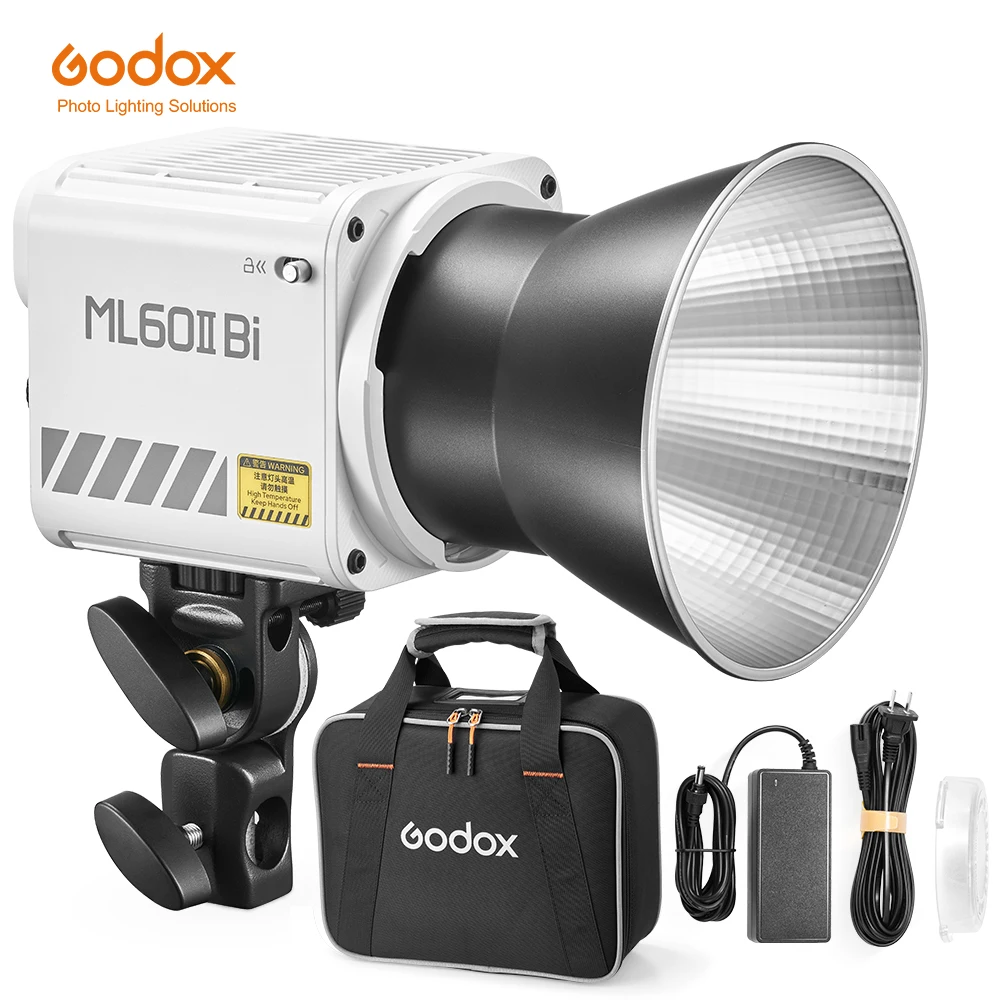 Godox-ML60II-BI-2800K-6500K-LED-Video-Light-Silent-Mode-Portable-Brightness-Adjustment-Support ...