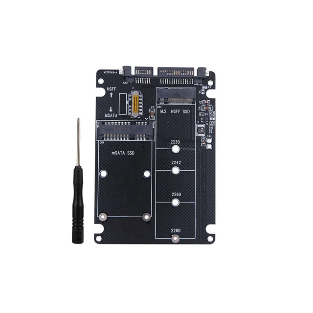 M2 SSD Case mSATA to USB Adapter mSATA Enclosure M.2 NGFF mSATA SSD To ...