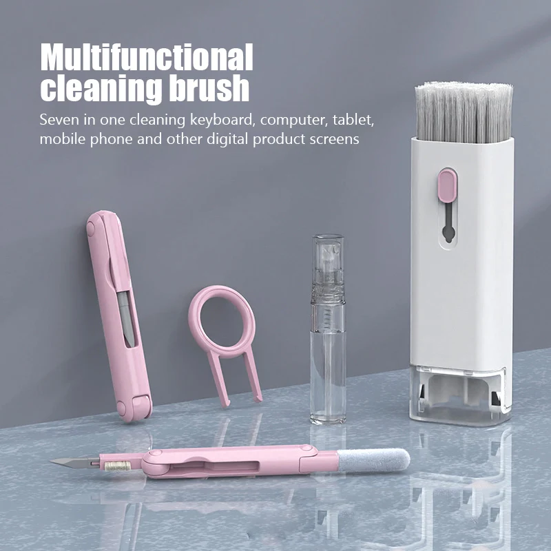 Multifunctional-7-in-1-Computer-Keyboard-Cleaner-Brush-Kit-Earphone ...