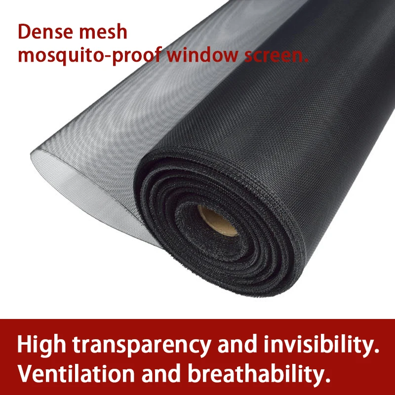 Heavy-Duty-Black-Mesh-Screen-Roll-Durable-Insect-Protection-Breathable ...
