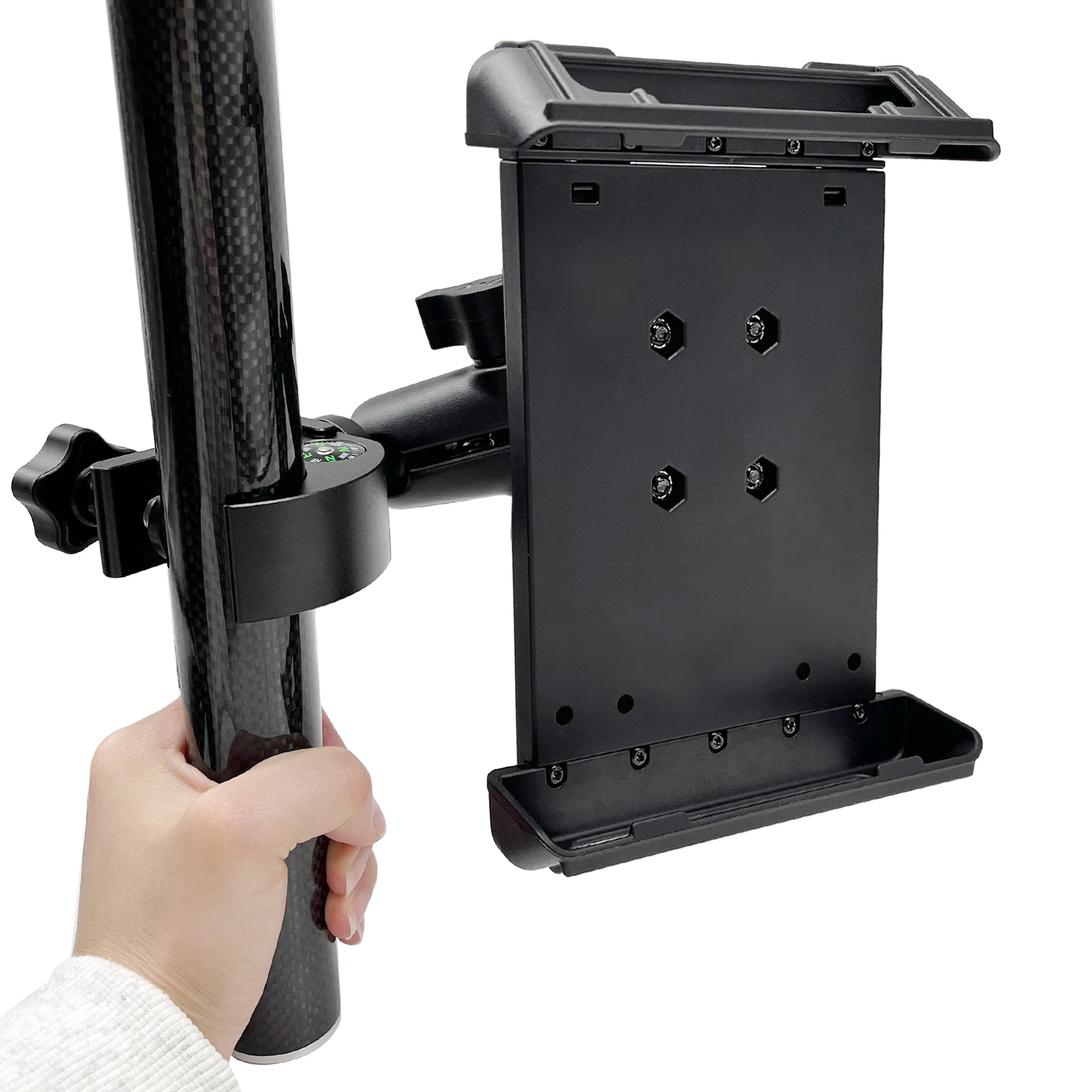Pole clamp Data Collector Rtk Tablet Holder Bracket Cradle For CHCNAV ...