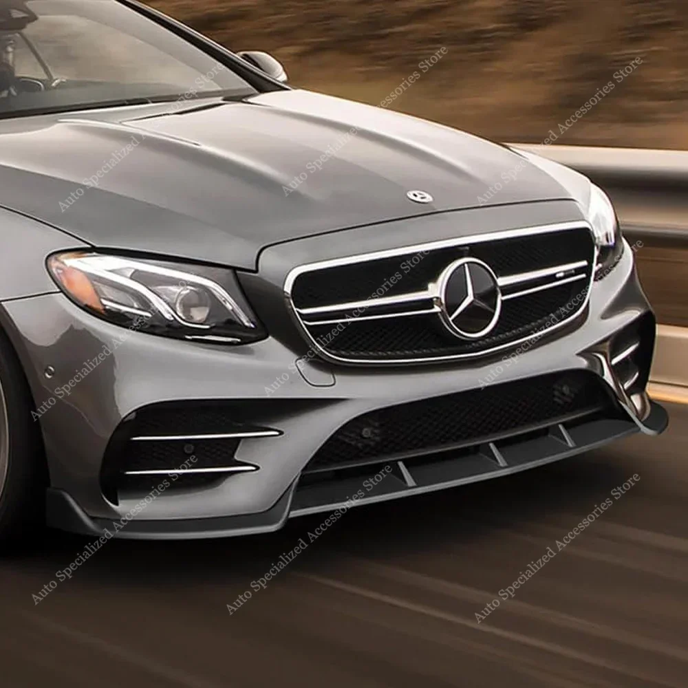 For-Mercedes-W213-S213-3PCS-Front-Bumper-Lip-Spoiler-Splitter-Diffuser ...