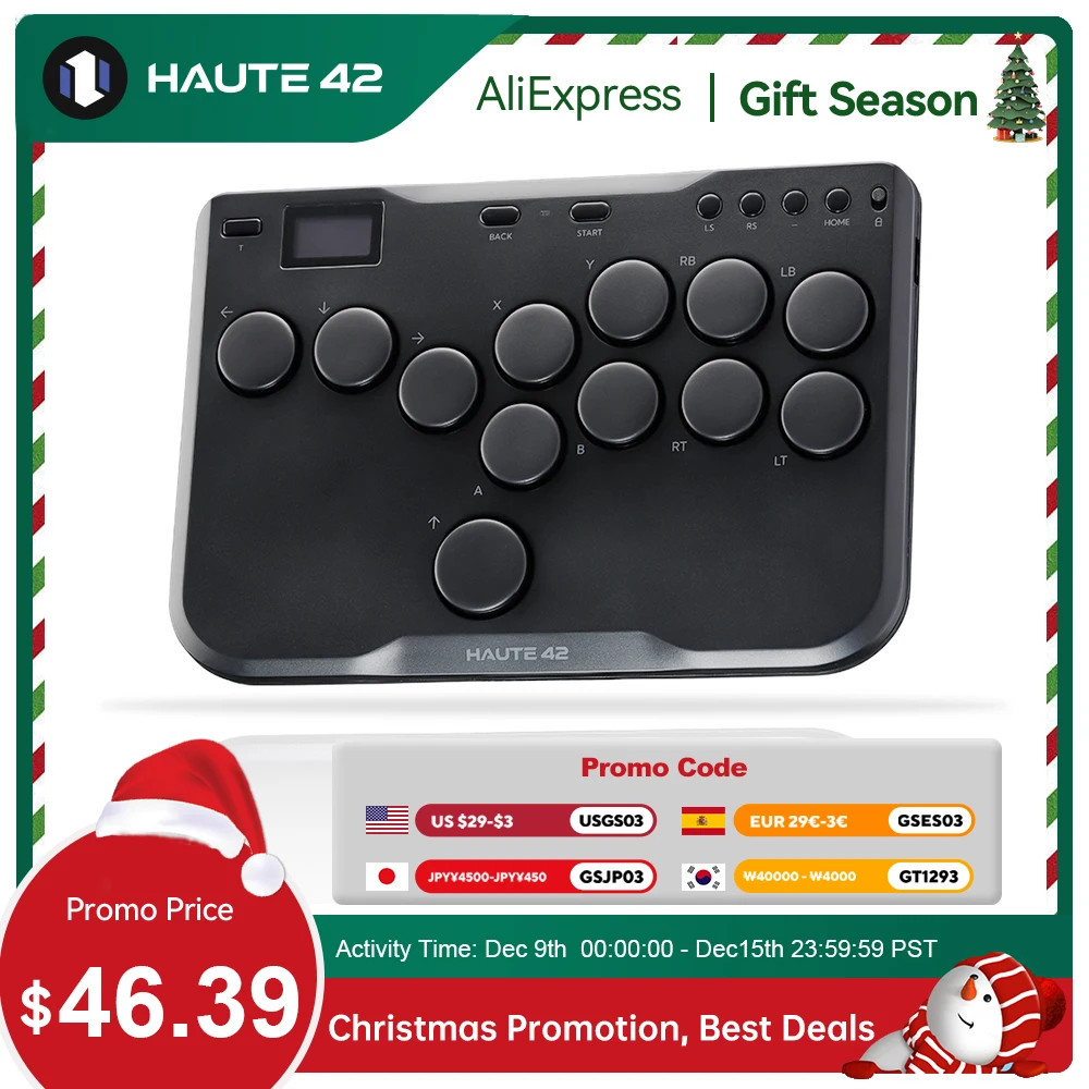 Haute42-Cosmox-Mini-Arcade-Joystick-Hitbox-Controller-Keyboard ...