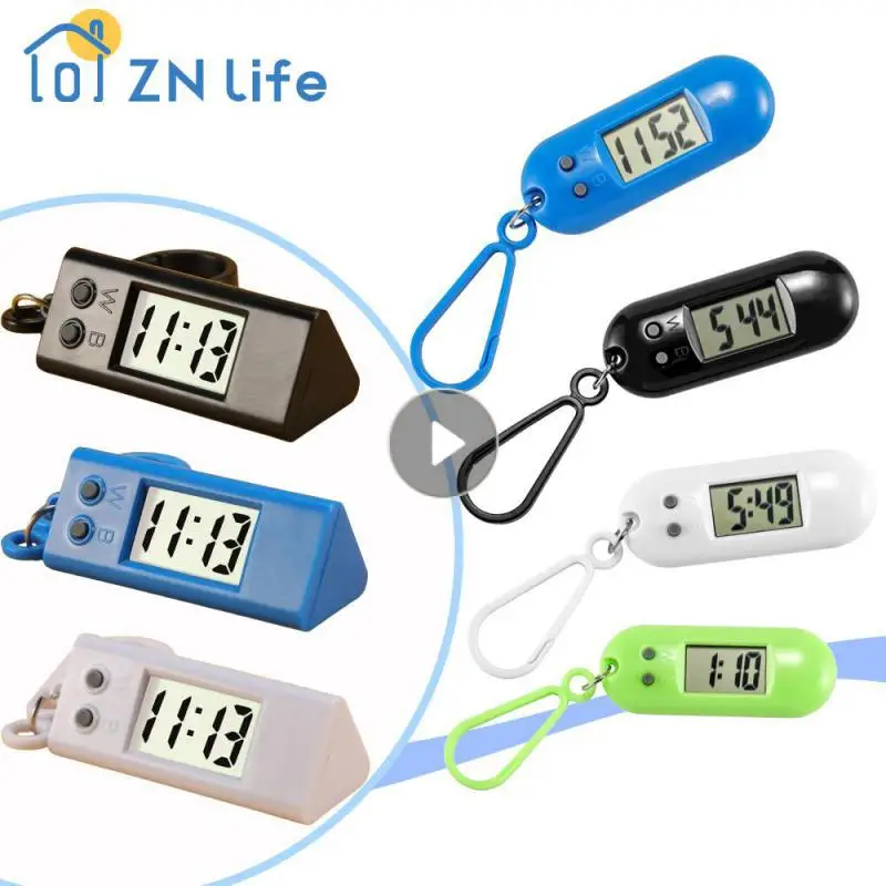 Creative-Compact-Silent-Student-Desktop-Clock-Keychain-Electronic-Watch ...
