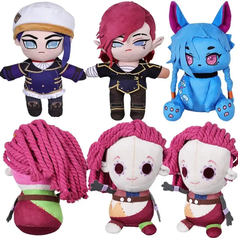 Vi Arcane Caitlyn Jinx Plush Heimerdinger Cosplay Plushie Cartoon Soft ...