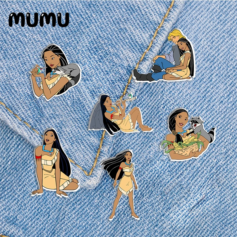 Princesa-Acr-lico-Broches-Pocahontas-Lapela-Pin-Handmade-Ep-xi-J-ias ...
