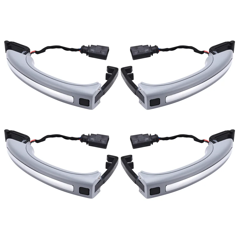 4Pcs Car Sensor Exterior Door Handle For Q7(4LB)3.0T/3.6 FSI/4.2T/6.0T ...