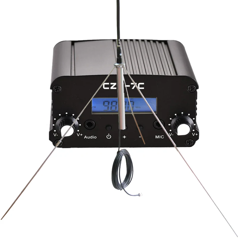 CZE-7C-7W-FM-Transmitter-7Watts-76-108MHz-PLL-Stereo-Radio-With-GP100 ...