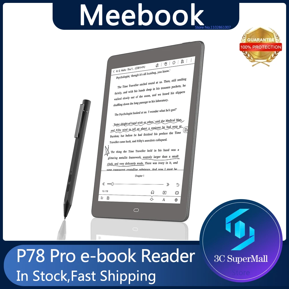 Original-Meebook-P78-Pro-EBook-Reader-7-8-Inch-Screen-Android-Ereader ...