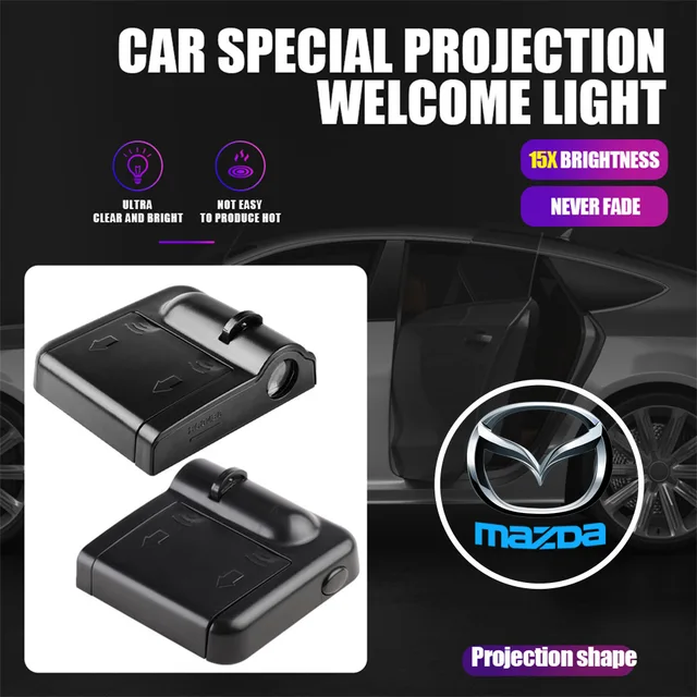 Car Door Light Projector Mazda Logo Door Projector Lights - Welcome ...
