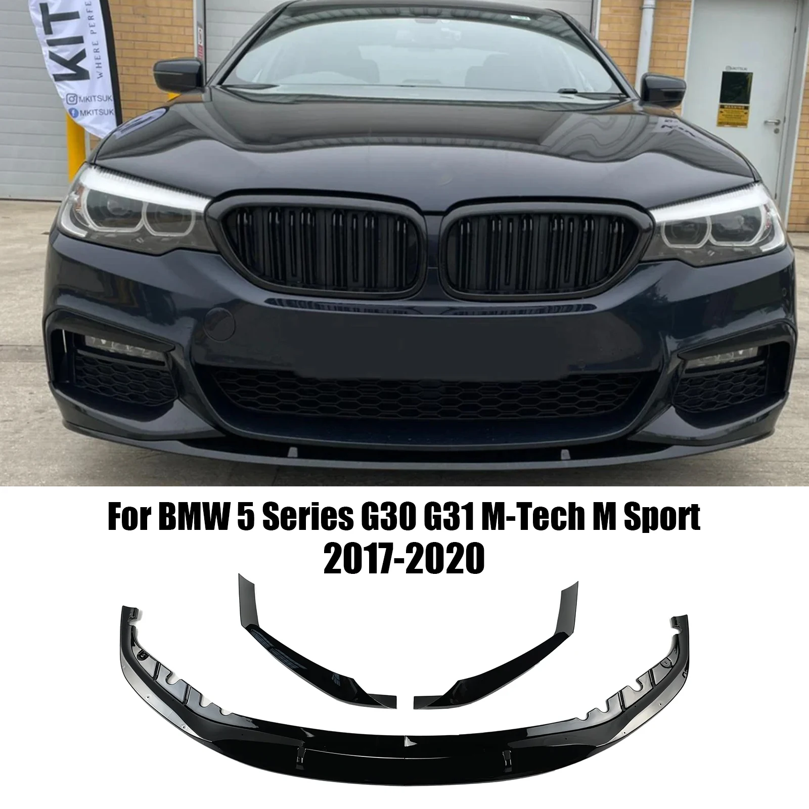 4PCS For BMW 5 Series G30 G31 M-Tech M Sport 2017-2020 Car Front Bumper ...