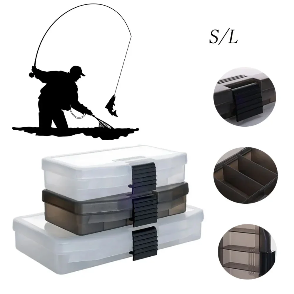 S/L Waterproof Fishing Tackle Box Fishing Accessories Tool Storage Box ...