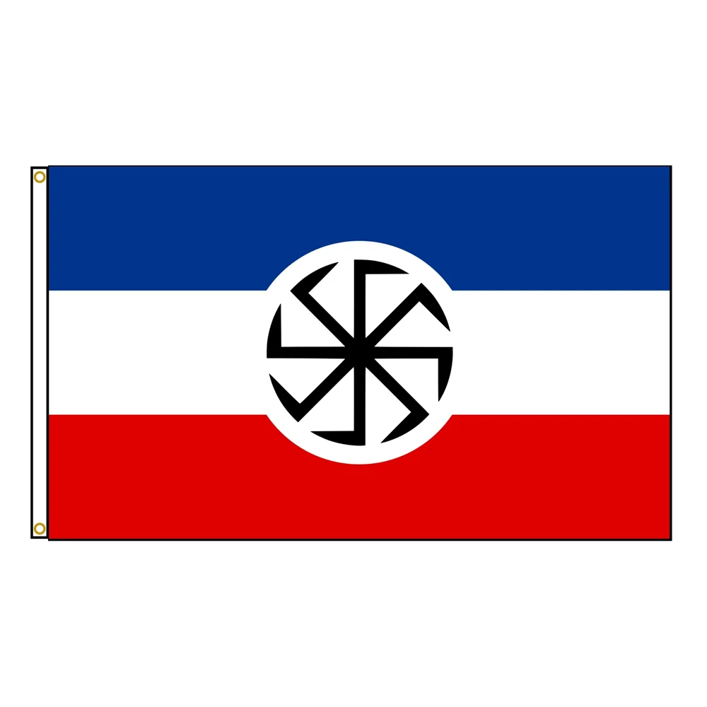 Slavic Flag 2x3ft 3x5ft Kolovrat Empire Imperial Nationalist Banner ...