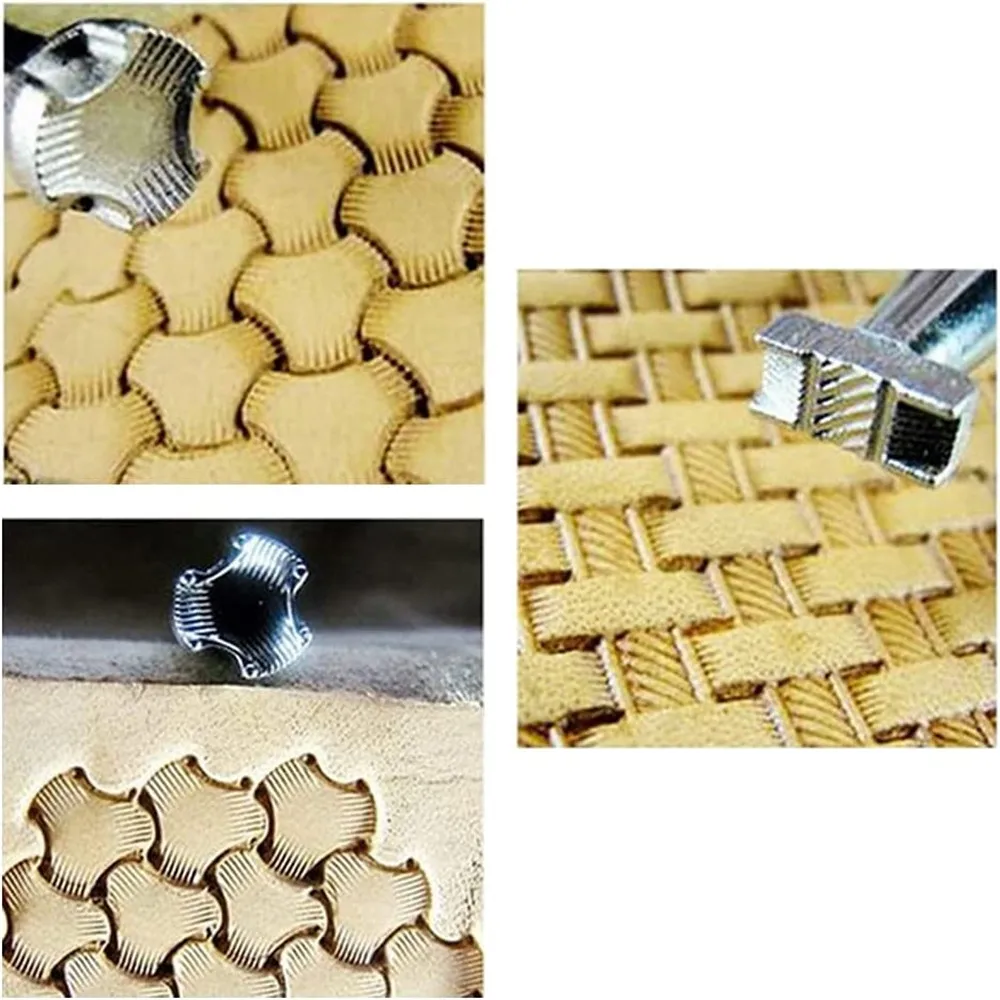 Leather-Stamps-Fish-Scales-Stamping-Tools-Stainless-Steel-Mesh-Weave ...