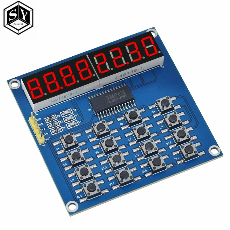 Pantalla LED Digital TM1638, tablero de tubo Digital de 8 Bits, 3 ...