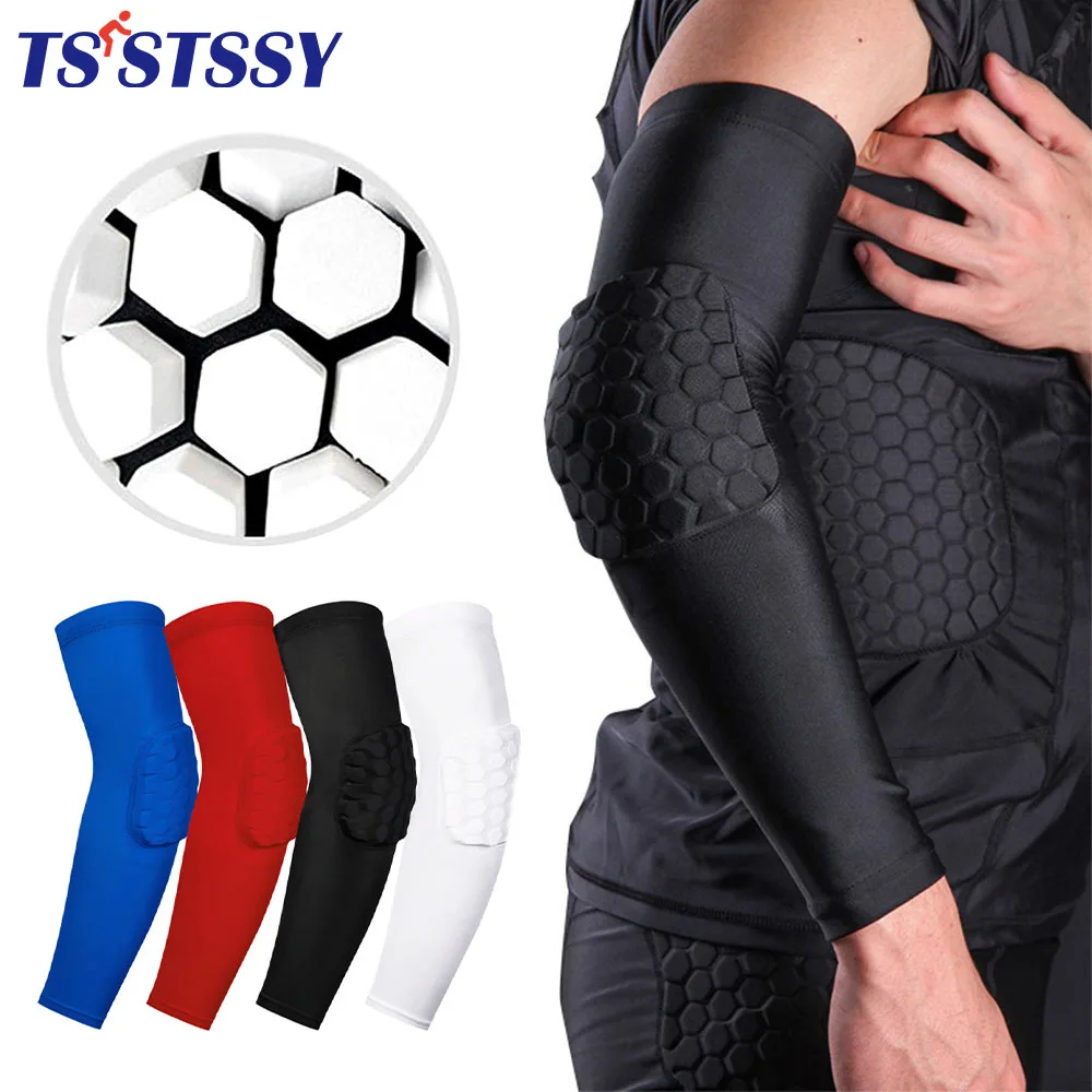 Adult-Teen-Honeycomb-Elbow-Support-Training-Brace-Sport-Protective-Gear ...