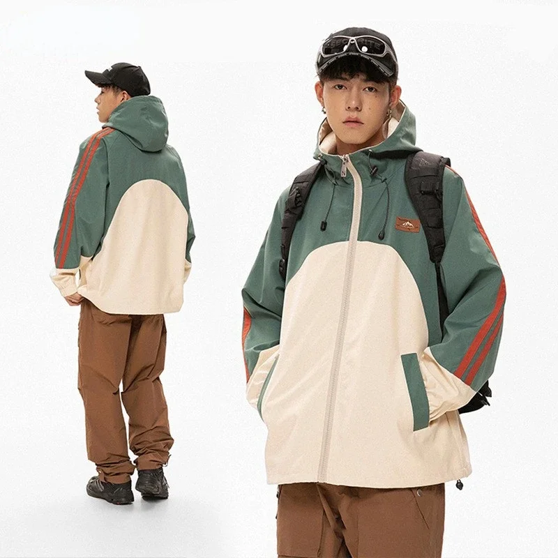 Men-Windbreak-Waterproof-Jacket-Zipper-Bomber-Jacket-Outdoor-Hooded ...