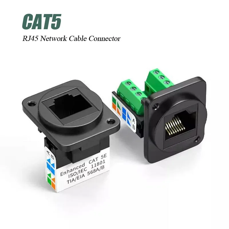 CAT5-Network-Cable-Connector-RJ45-Panel-Installation-Module-Shielded ...