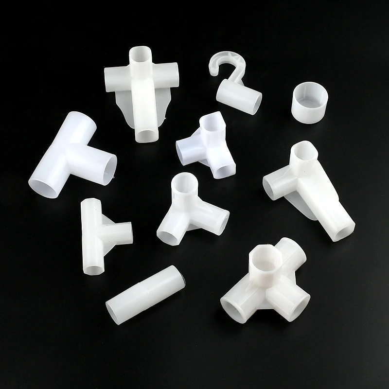 2PCS 9.8/12/13/16/19/20/22/25mm Tee Way Four Way Straight Elbow Shelf ...