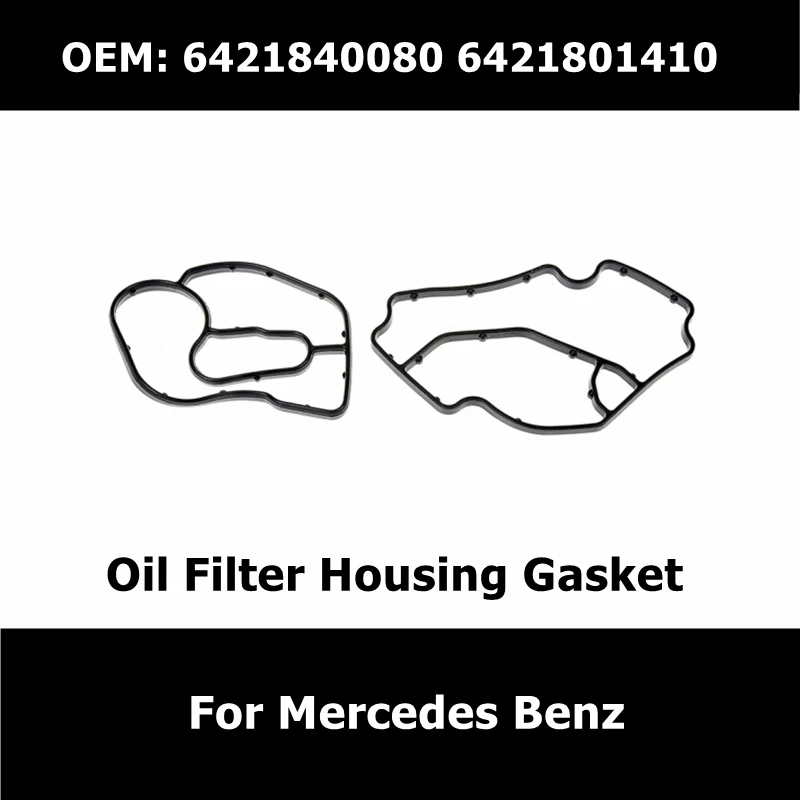 6421840080 6421801410 Rubber Oil Filter Housing Gasket For Mercedes ...