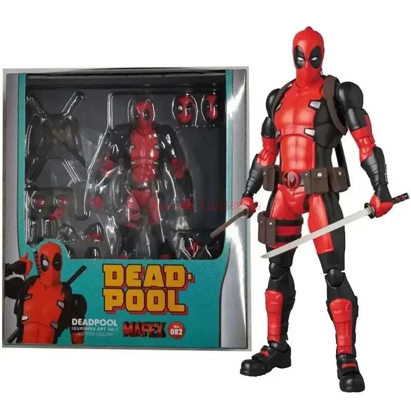 Stock-16cm-Anime-Deadpool-Mafex-082-X-men-Action-Figures-Comic-Version ...