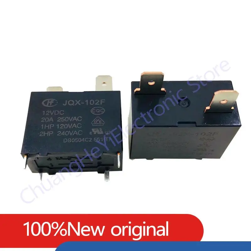 10PCS-Lot-Air-Conditioning-Water-Heater-Relay-HF102F-JQX-102F-12VDC ...