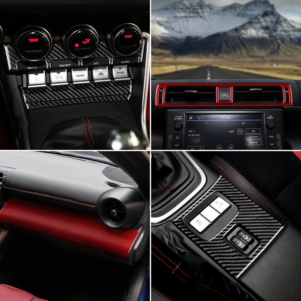 Real Soft Carbon Fiber For Subaru BRZ Toyota GR86 2021 2022 2023 2024 ...