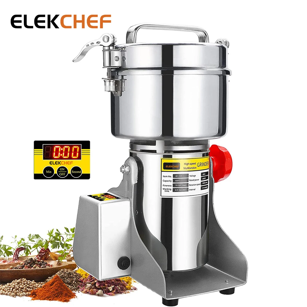 Electric Grain Grinder Mill Powder Machine | Electric Spice Grinder ...