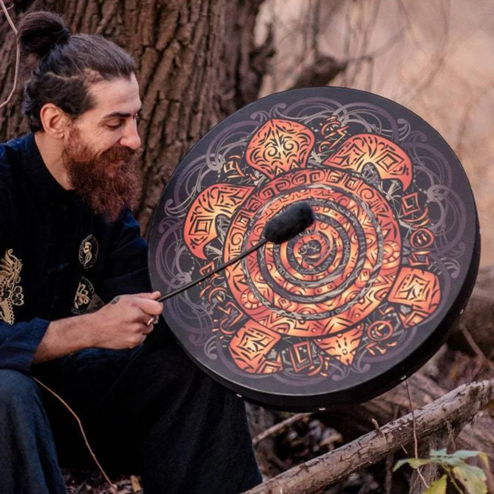 Shaman-Drum-Turtle-Totem-Decoration-Design-Handmade-Shamanic-Drum ...