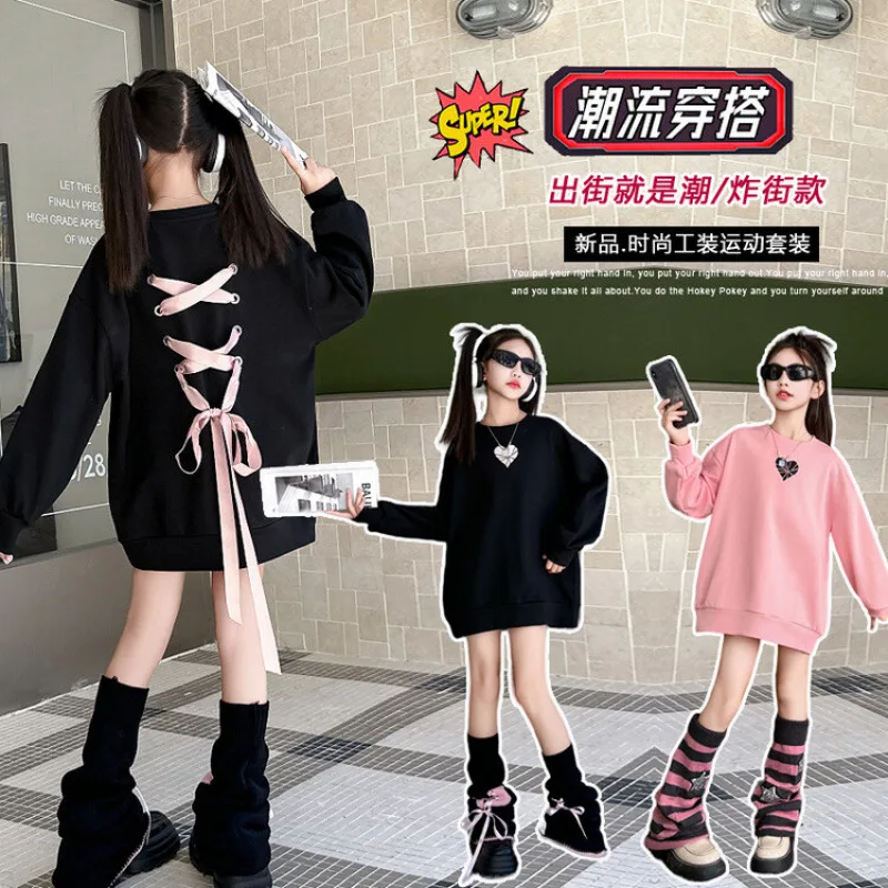 Teenager Girls Sweatshirt Spring Autumn Tween Children Clothes Cute ...