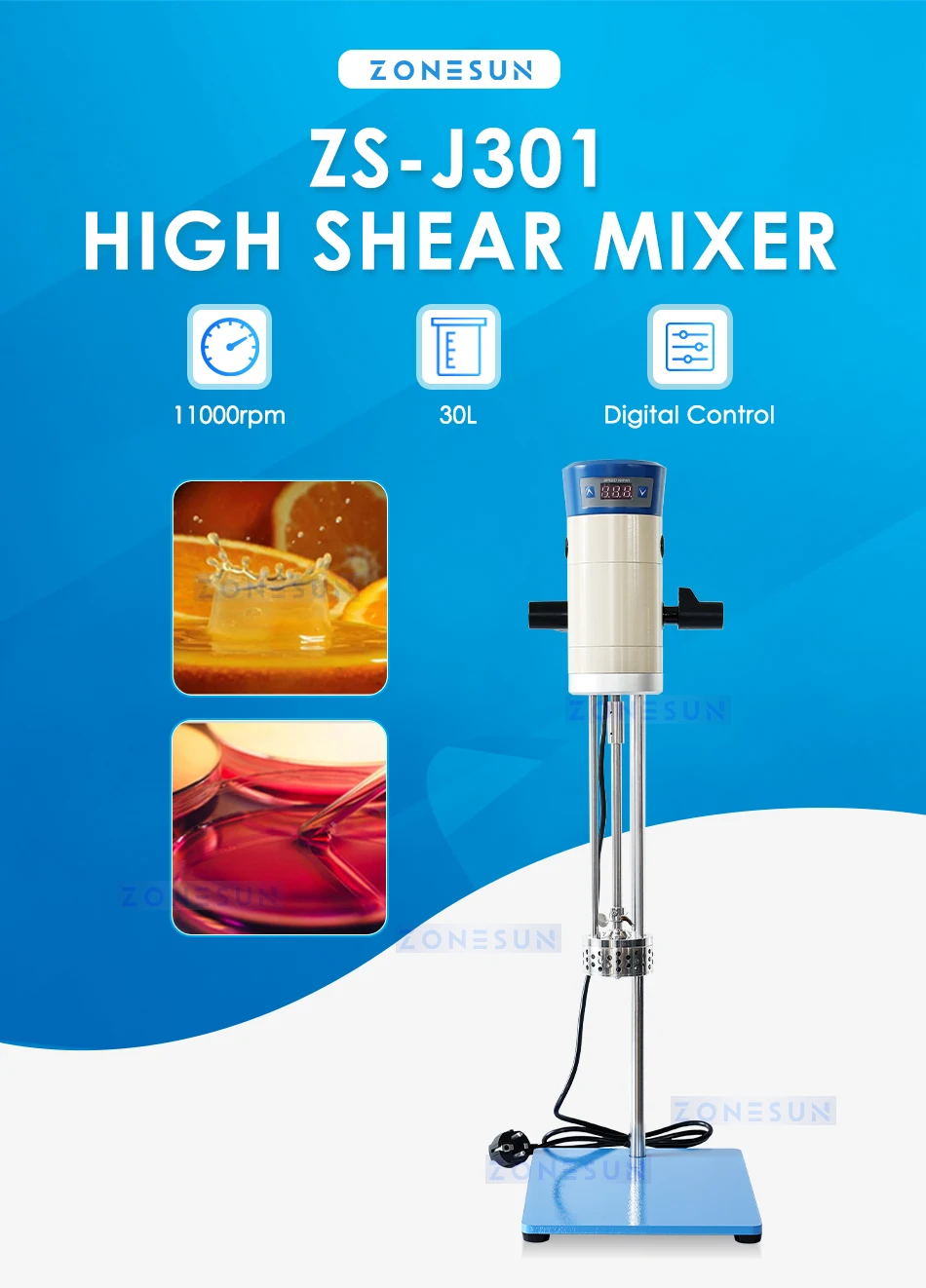 ZS-J300 Emulsifying Mixer – ZONESUN Machinery