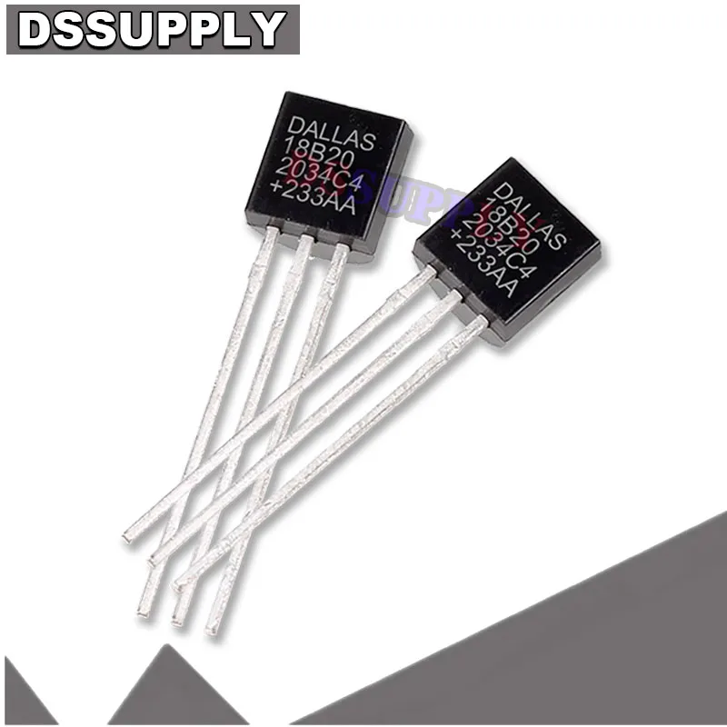 20PCS-Sensor-Electronic-Chips-DS18B20-TO-92-18B20-Temperature-Sensor-IC ...