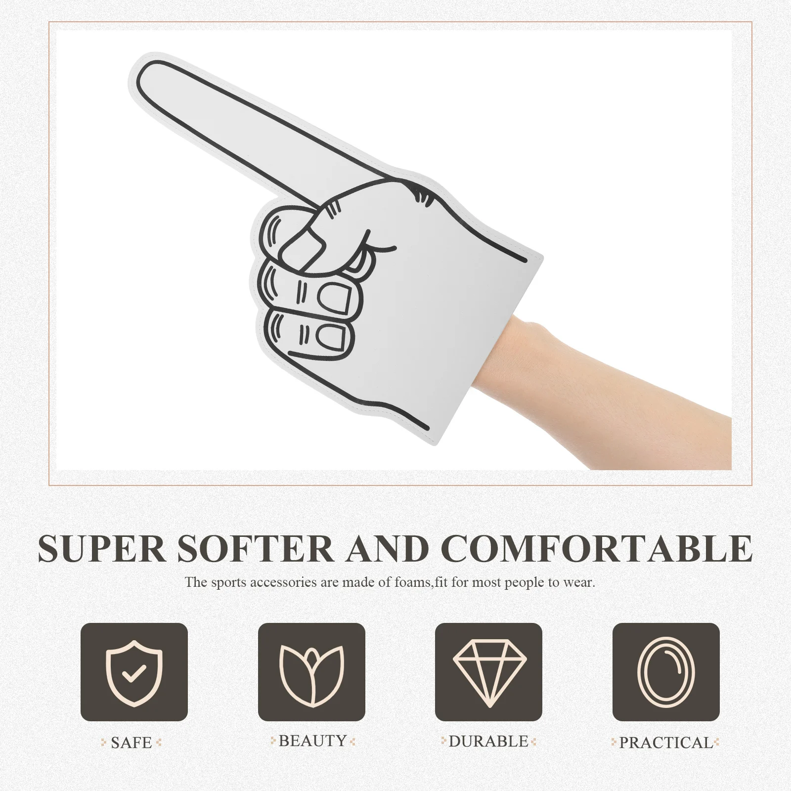 Blank Foam Finger Png