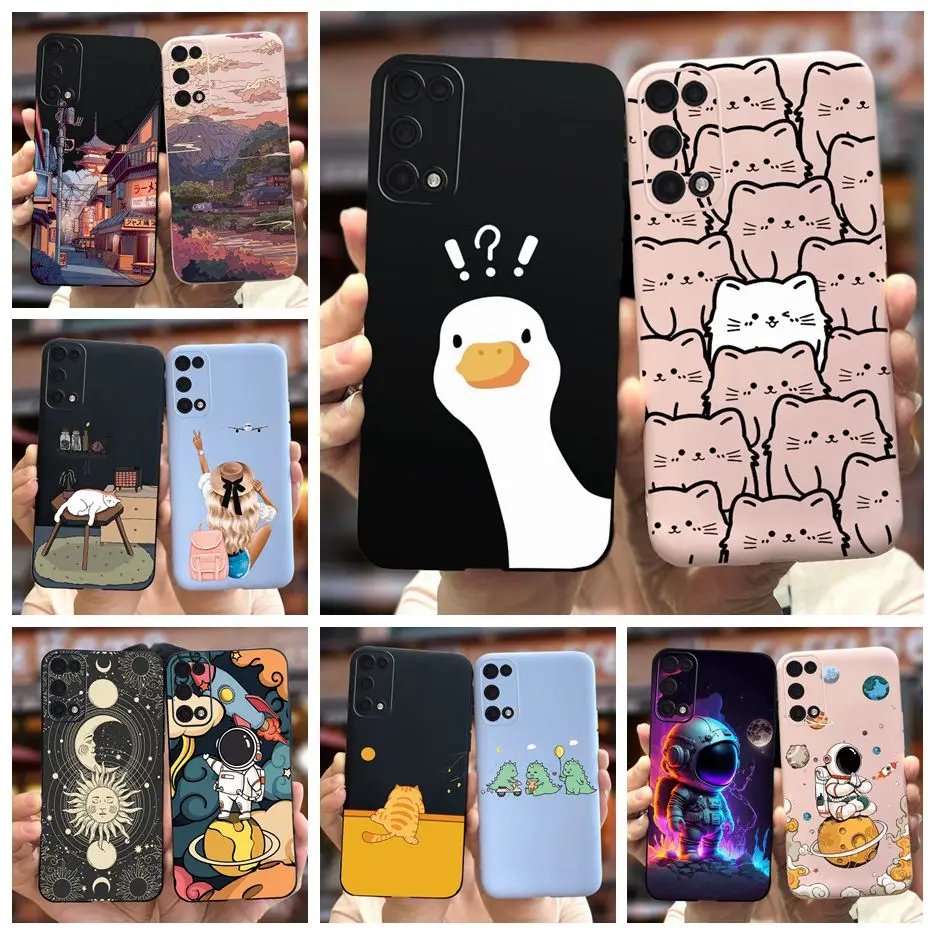 For-Realme-7-5G-Case-RMX2111-Stylish-Candy-Painted-Cover-Soft-Silicone ...
