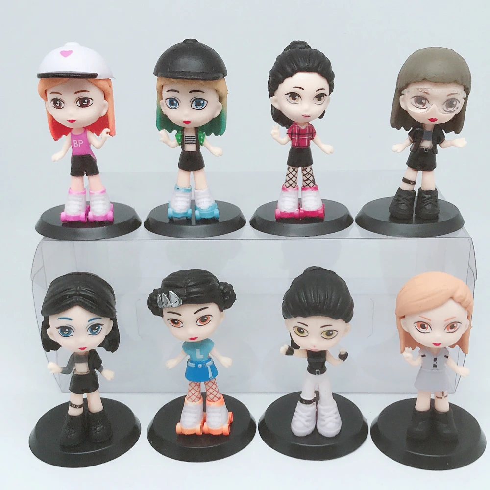 8-Styles-Korean-Girl-Idol-Group-Black-Pink-Figure-Toys-Anime-Cartoon ...