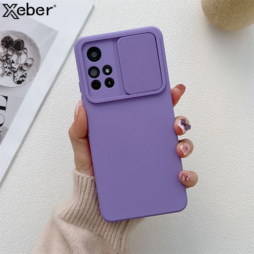 Slide Camera Protection Phone Case For Redmi Note 11 10 9 Pro Max 9t ...