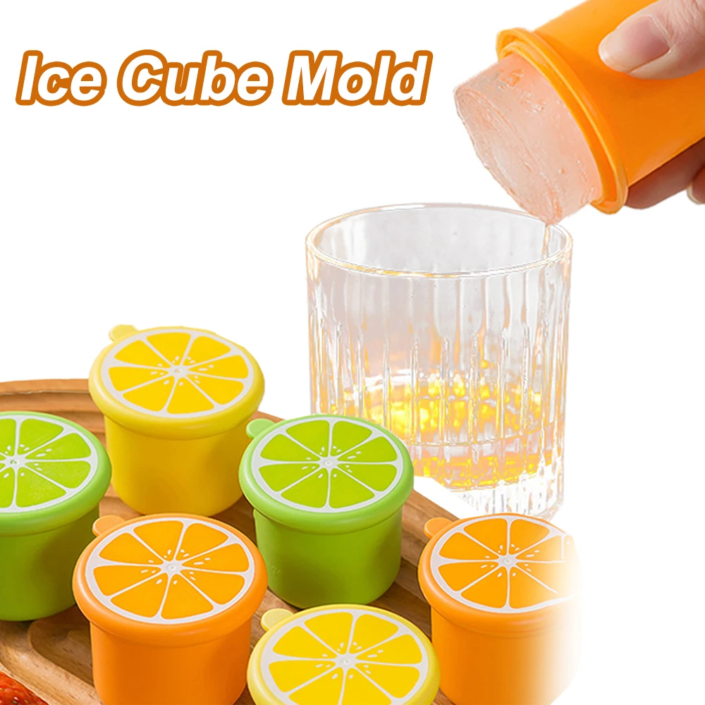 Summer Ice Cube Cup Mold Reusable Ice Ball Mold Hockey Frozen Whiskey ...