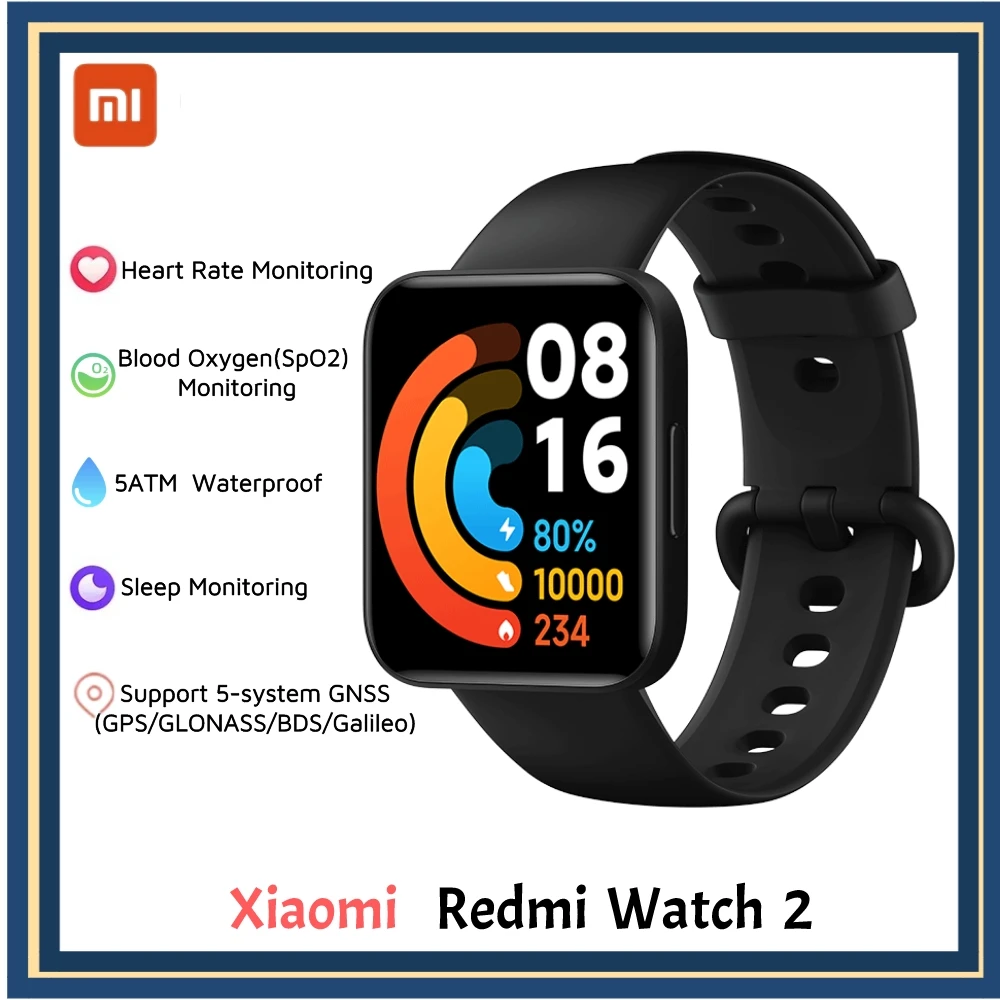 Xiaomi-Montre-intelligente-tanche-Redmi-Watch-2-pour-hommes-et-femmes ...