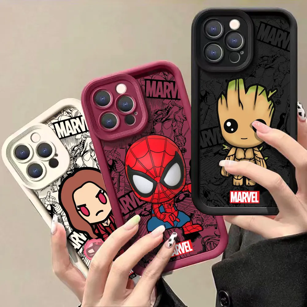 Cartoon-Marvel-Groot-SpiderMan-Case-For-Infinix-Note-Hot-40-30-Pro-Vip ...