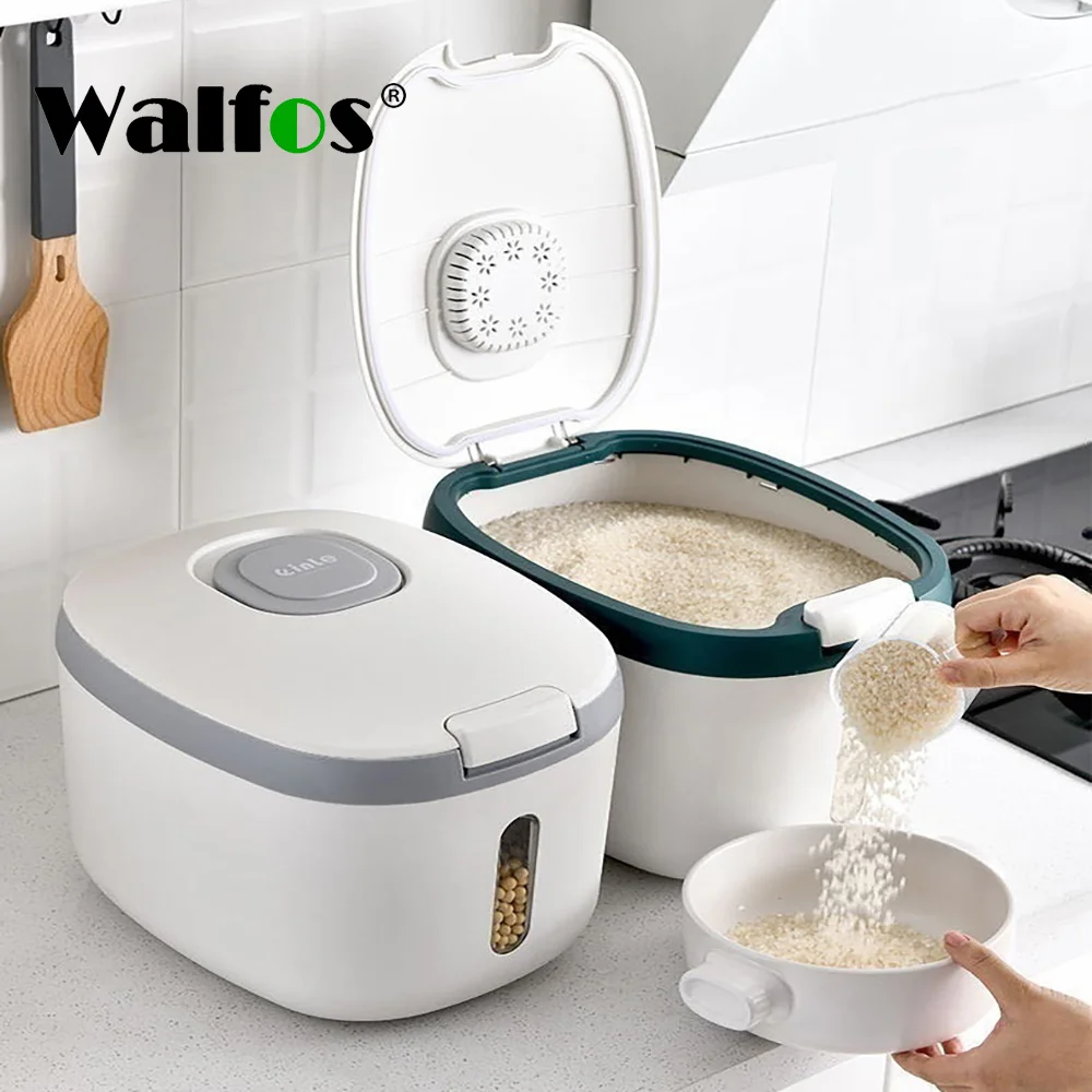 WALFOS-5KG-10KG-Kitchen-Nano-Bucket-Insect-proof-Rice-Storage-Box ...