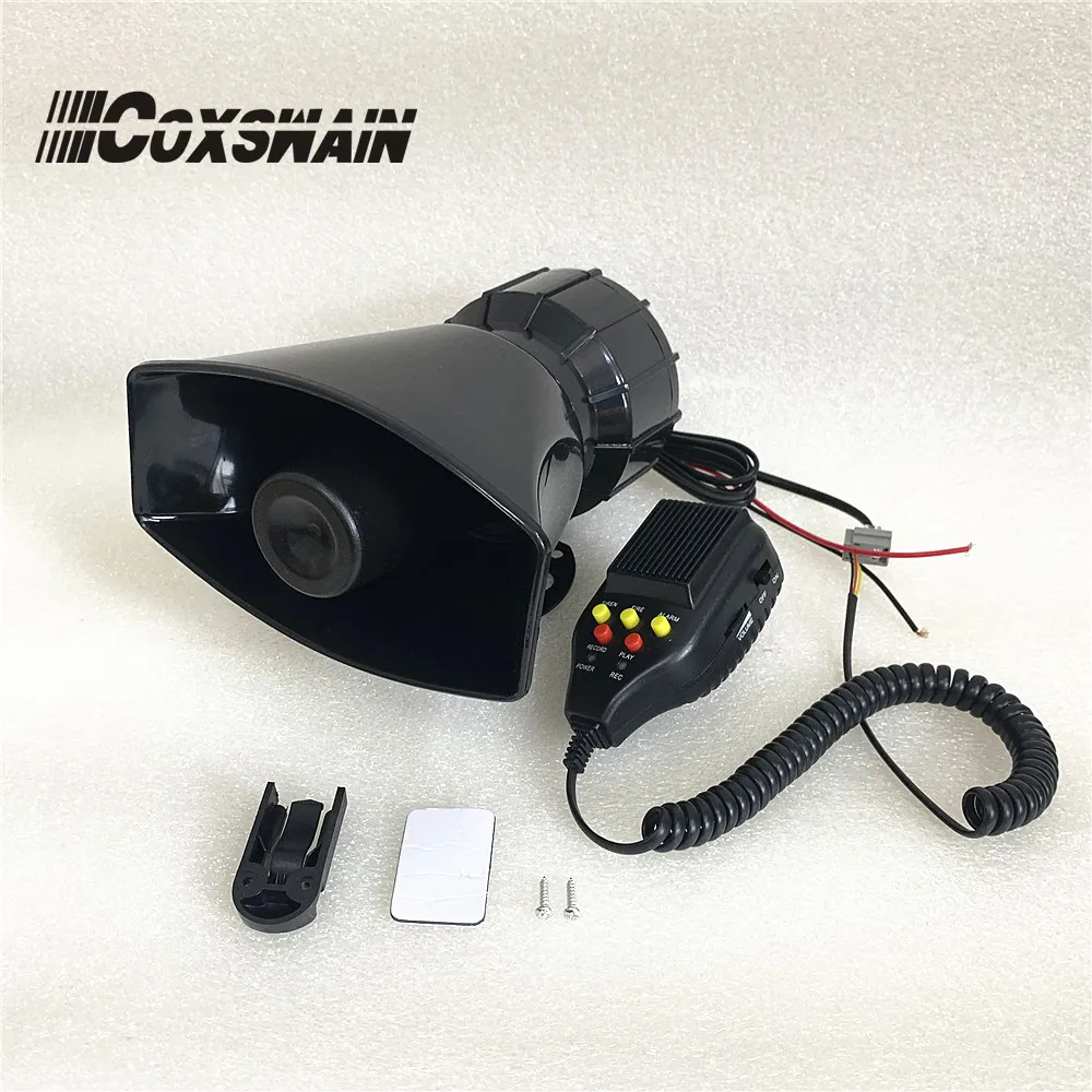 Coxswain-100W-12V-Motorcycle-Horn-Car-Warning-Alarm-Police-Fire-Siren-3 ...