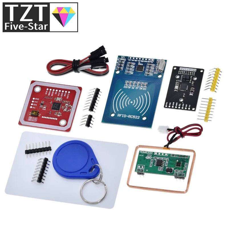 RFID module PN532 RC522 MFRC-522 RDM6300 Kits S50 13.56 Mhz 125Khz 6cm ...