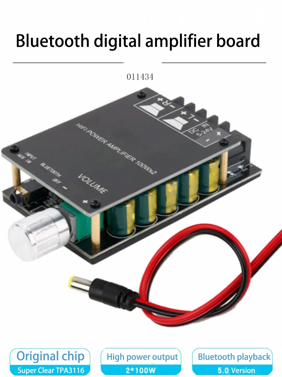 TPA3116-Bluetooth-Digital-Amplifier-Board-2-0-Stereo-Convenient-Wiring ...