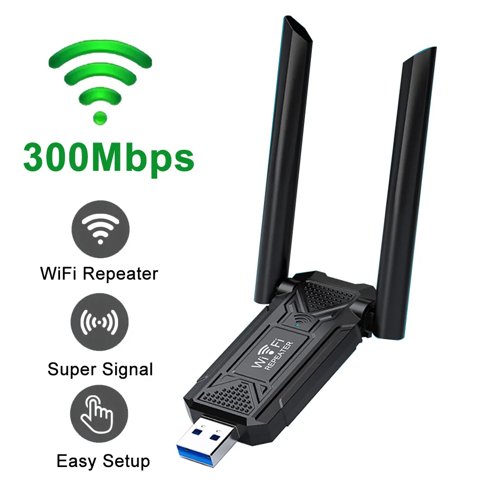 300Mbps-Wireless-USB-WIFI-Repeater-2-4G-Router-Wifi-Long-Range-Extender ...