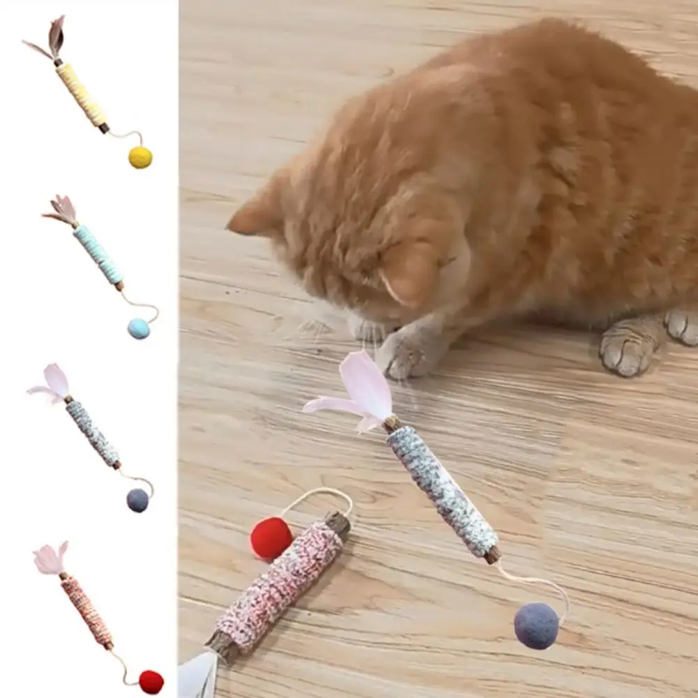 Cotton-Rope-Cat-Snacks-Sticks-Catnip-With-Feather-Cat-Chew-Stick-Bite ...