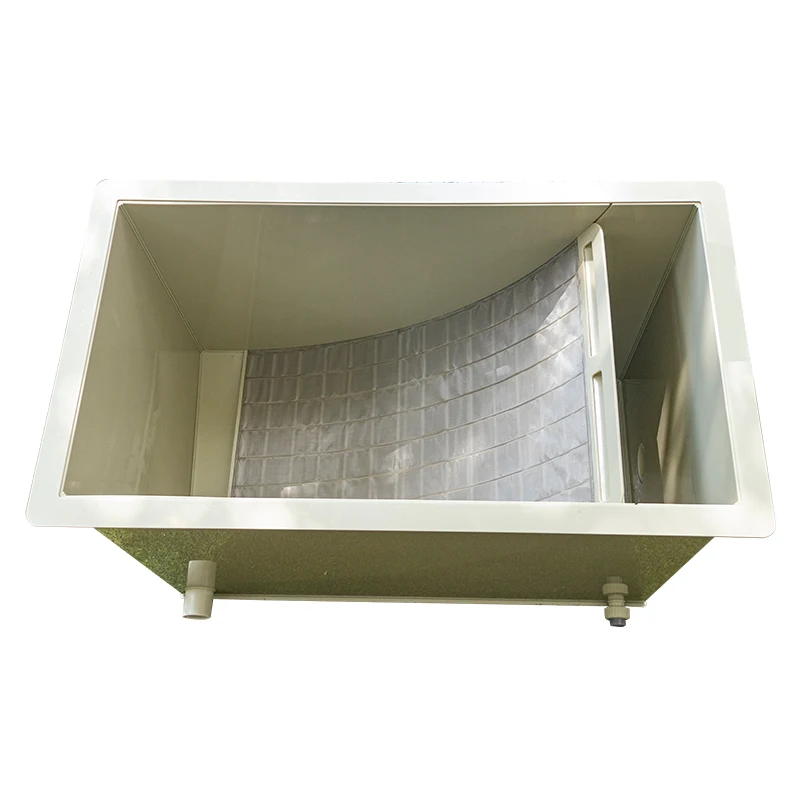 Customizable Fish Pond Seive Filter Box 20m3/h Gravity Fed Inclined ...