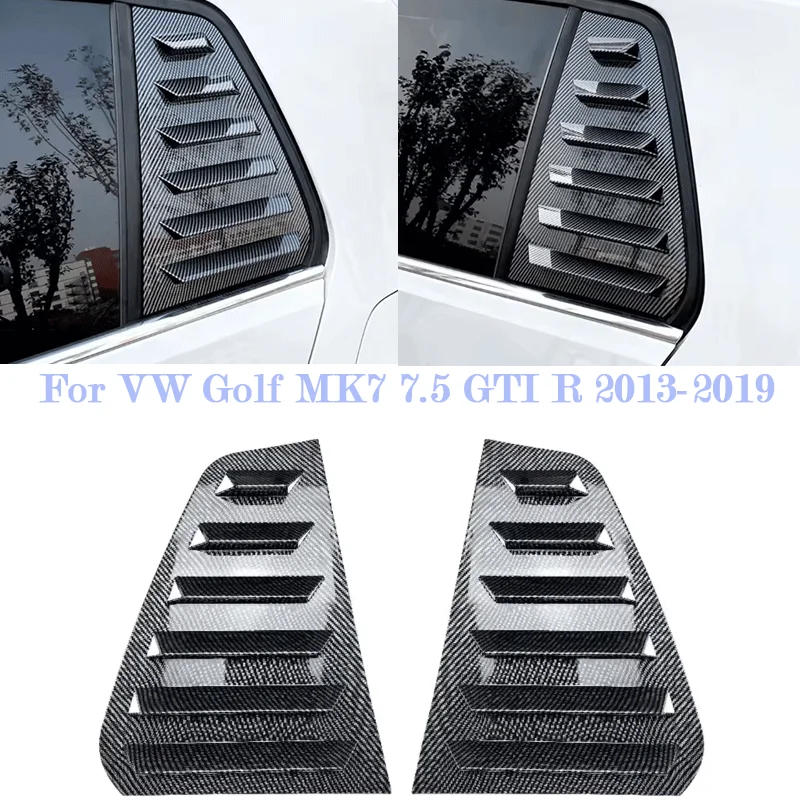 Car Rear Window Louver Cover Trim For VW Golf MK7 7.5 GTI R 2013-2019 ...